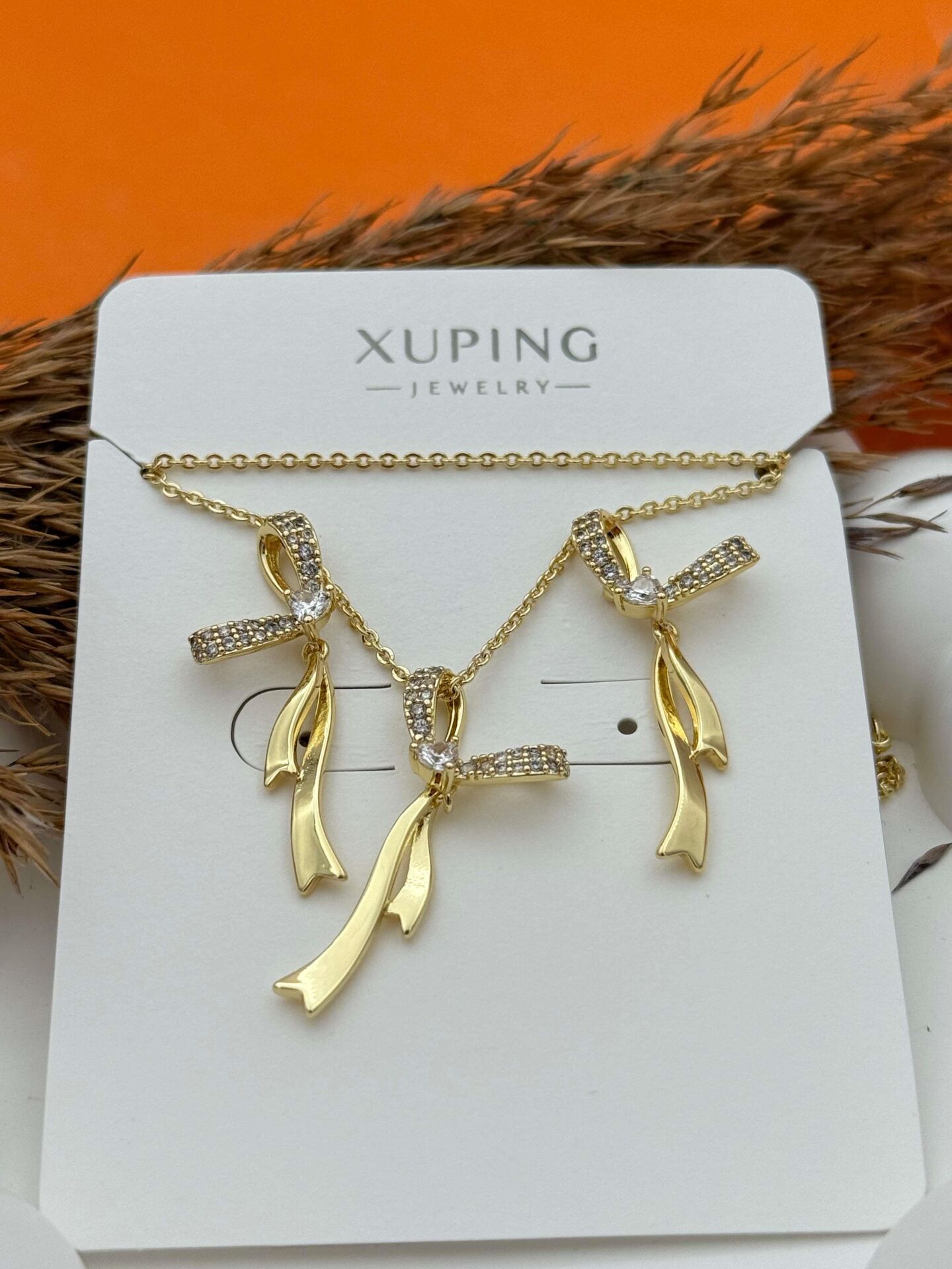 XUPING Kolye Küpe Set // K-XU-1588 | En Uygun Fiyatlarla lujoaksesuar.com'da